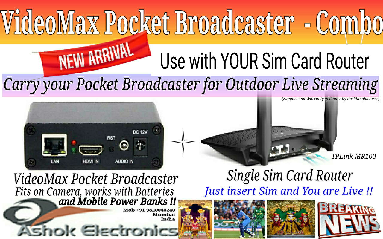 VideoMax Live Streaming Solutions and IP Connecting Servics