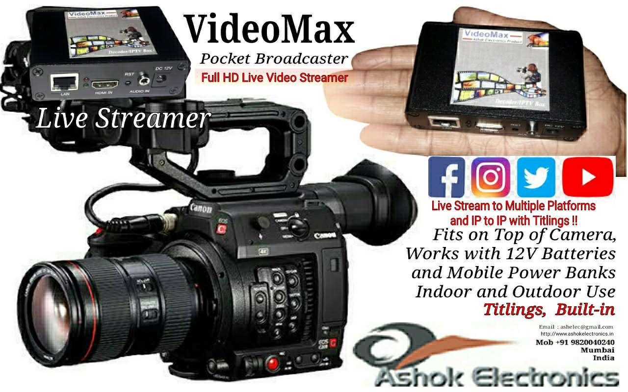 VideoMax Live Streaming Solutions and Streaming IP Services